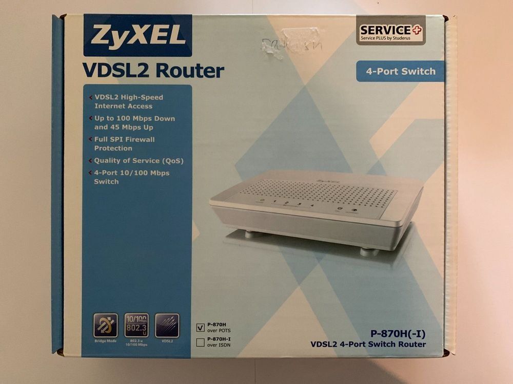 3x ZyXEL VDSL Router P-870H(-I) (Gebraucht) in Büron für CHF 52.5 – mit ...