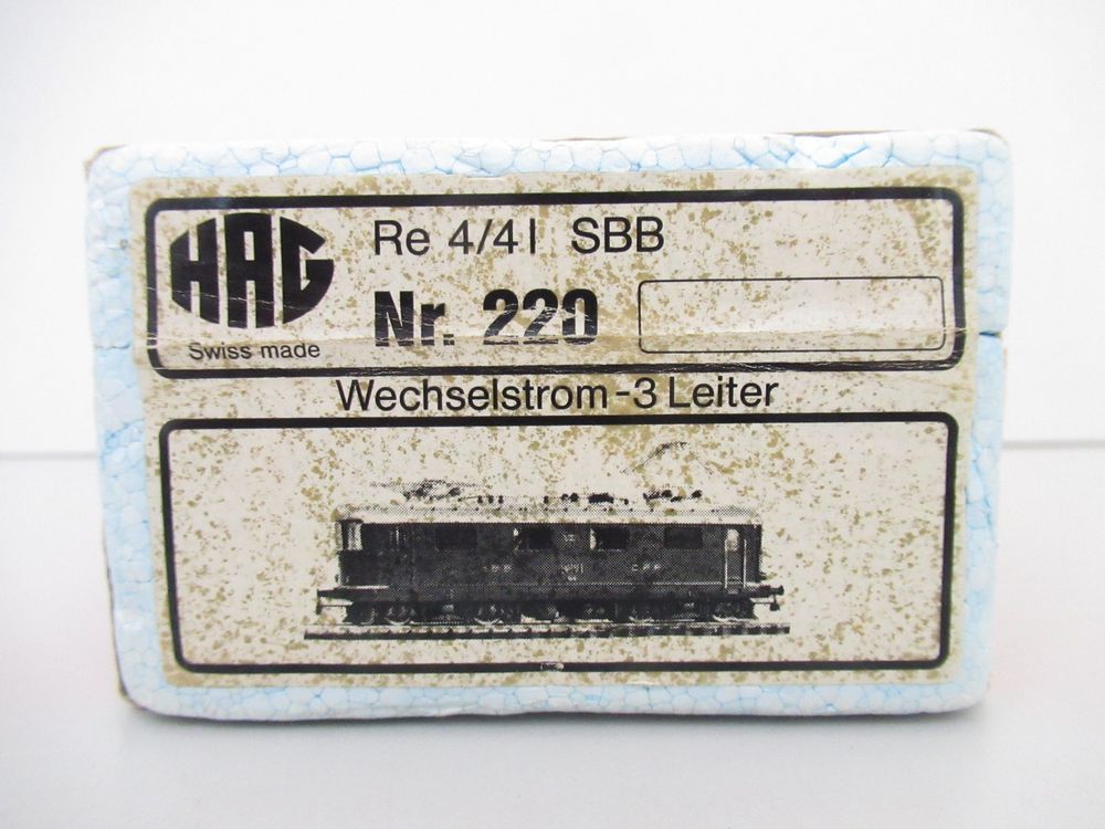 Hag Nr.220 E-Lok Re 4/4 I SBB AC Analog H0 | Kaufen auf Ricardo