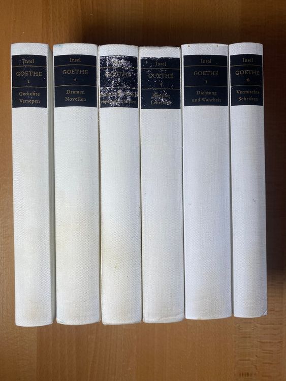 Goethe Werke Band I -6, Insel Verlag (Gebraucht) in für CHF 9 – mit ...