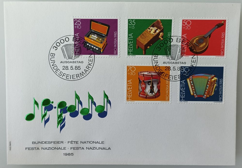 1985 FDC Pro Patria | Kaufen auf Ricardo