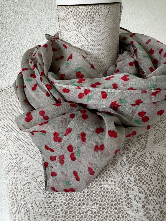 Neu Tuch Foulard Loop für Sommer Kirsche | Kaufen auf Ricardo