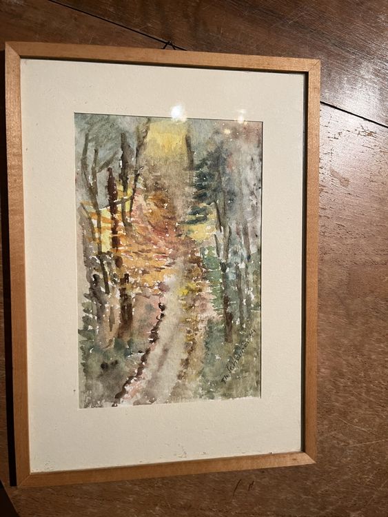 Aquarelle Gemälde Wald | Kaufen auf Ricardo