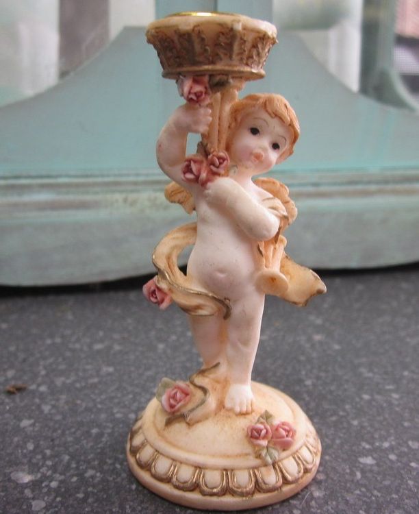 Engel mit Schale auf der Schulter als Kerzenhalter | Kaufen auf Ricardo