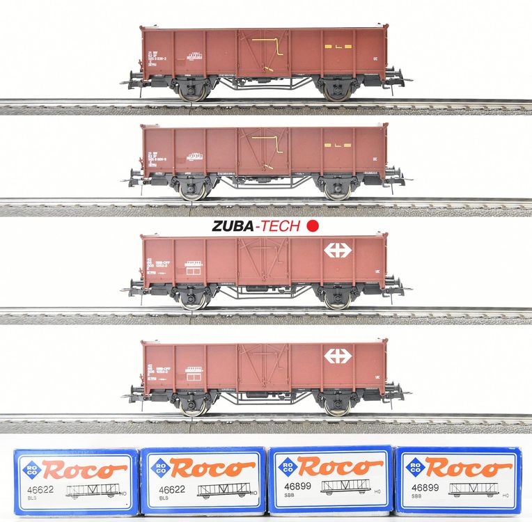 Roco 4x Hochbordwagen der BLS/SBB H0 GS mit OVP | Kaufen auf Ricardo