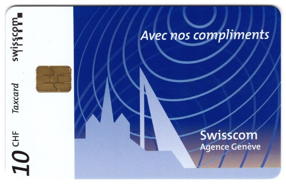 Swisscom Genève (2. Auflage) - seltene Chip Geschenk Taxcard (Neu ...