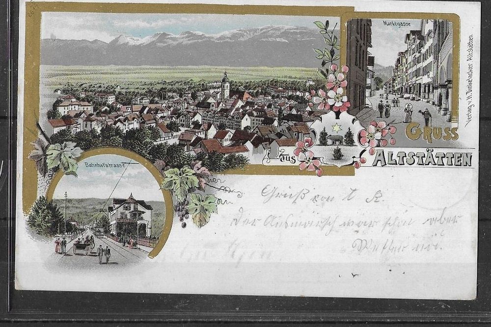 SG Gruss aus Altstätten 1903 (Litho) (Gebraucht) in Schocherswil für CHF 20 – mit Lieferung auf ...