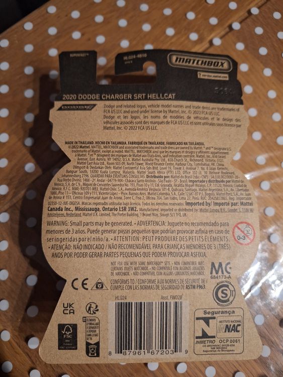 Matchbox Moving Parts 2023 2020 Dodge Charger SRT Hellcat 39 | Kaufen ...