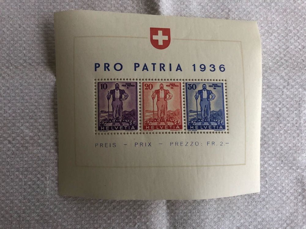Pro Patria 1936 | Kaufen auf Ricardo