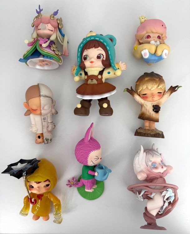 8 Figuren, Pop Mart, Labubu; Hirono; Skullpanda; Lot 19 (Gebraucht) in ...