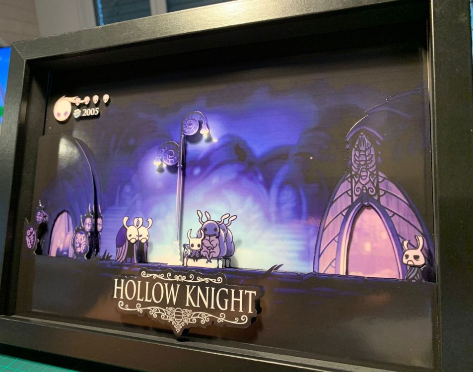 Hollow Knight Dirtmouth Shadow Box Diorama (Neu (gemäss Beschreibung ...