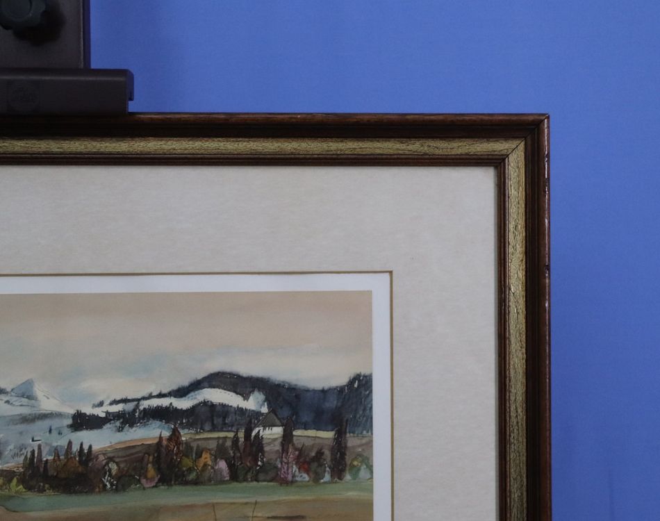 Marcel Nuber 1923-2021, Aquarell, Landschaft datiert 1985 | Kaufen auf Ricardo