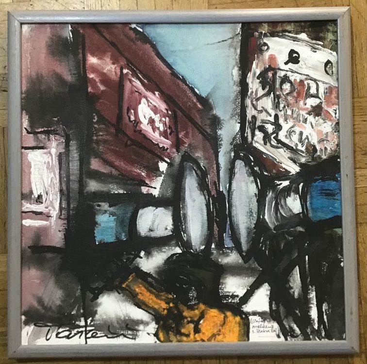 Abstrakte Gemälde Unleserlich Signiert | Kaufen auf Ricardo