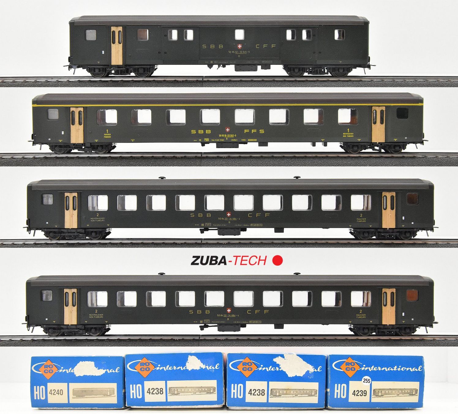 Roco 4x Personenwagen EW II der SBB, H0 GS mit OVP | Kaufen auf Ricardo