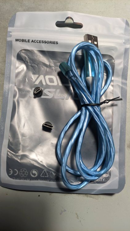 Light-Up Cable 3 in 1 Magnetic Charging Cable micro usb usbc (Neu und ...