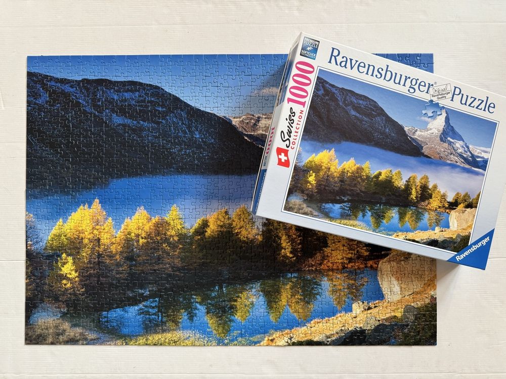 Ravensburger Puzzle 1000 Teile Matterhorn Herbst Schweiz (Neu (gemäss Beschreibung)) in Stadel ...
