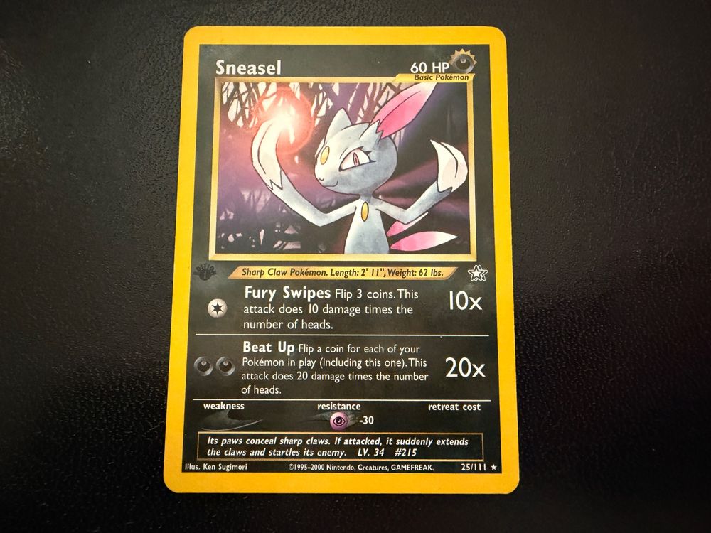 1. Edition Sneasel 25/111 Neo Genesis 2000 Rare (Gebraucht) in Luzern ...