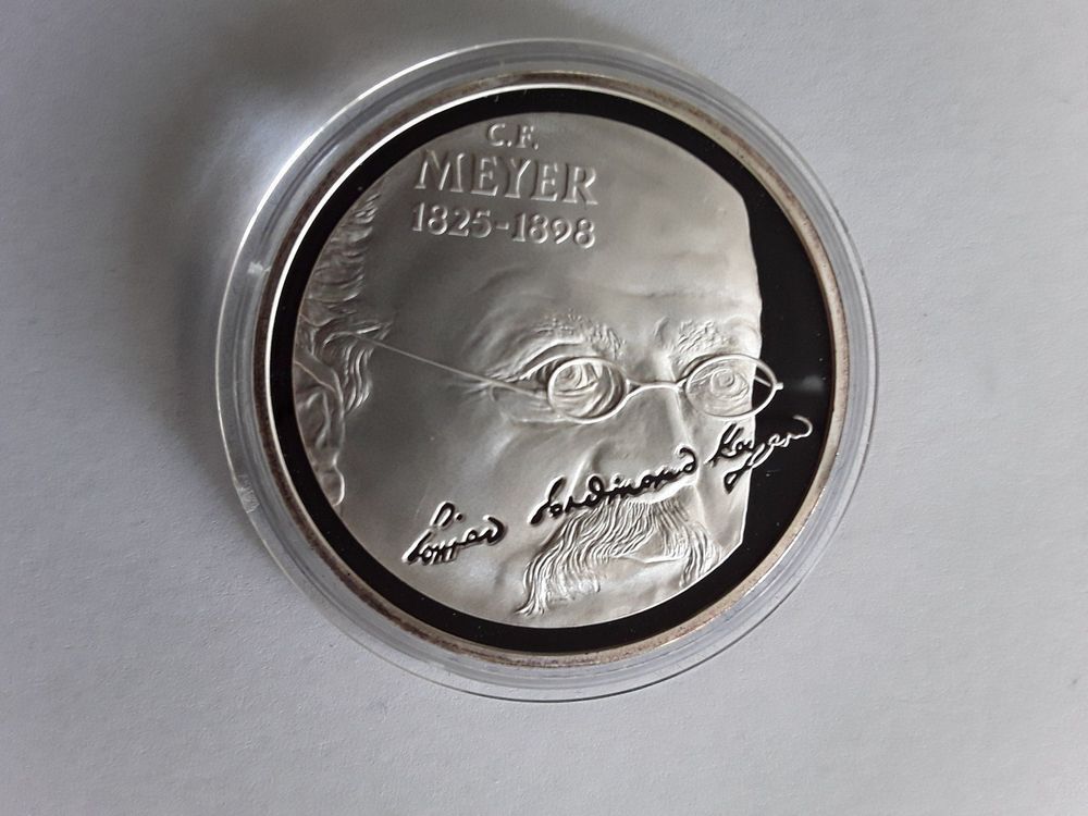 20 Fr. Gedenkmünze 1998 C.F.Meyer PP (Gebraucht) in Bazenheid für CHF 29 – mit Lieferung auf ...