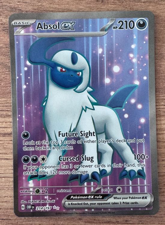 Absol ex FULL ART Pokemon Obsidian Flames 214 /197 | Kaufen auf Ricardo