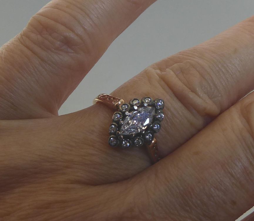 Antiker Ring 925 Silber vergoldet um 1910 (Gebraucht) in Muri AG für ...