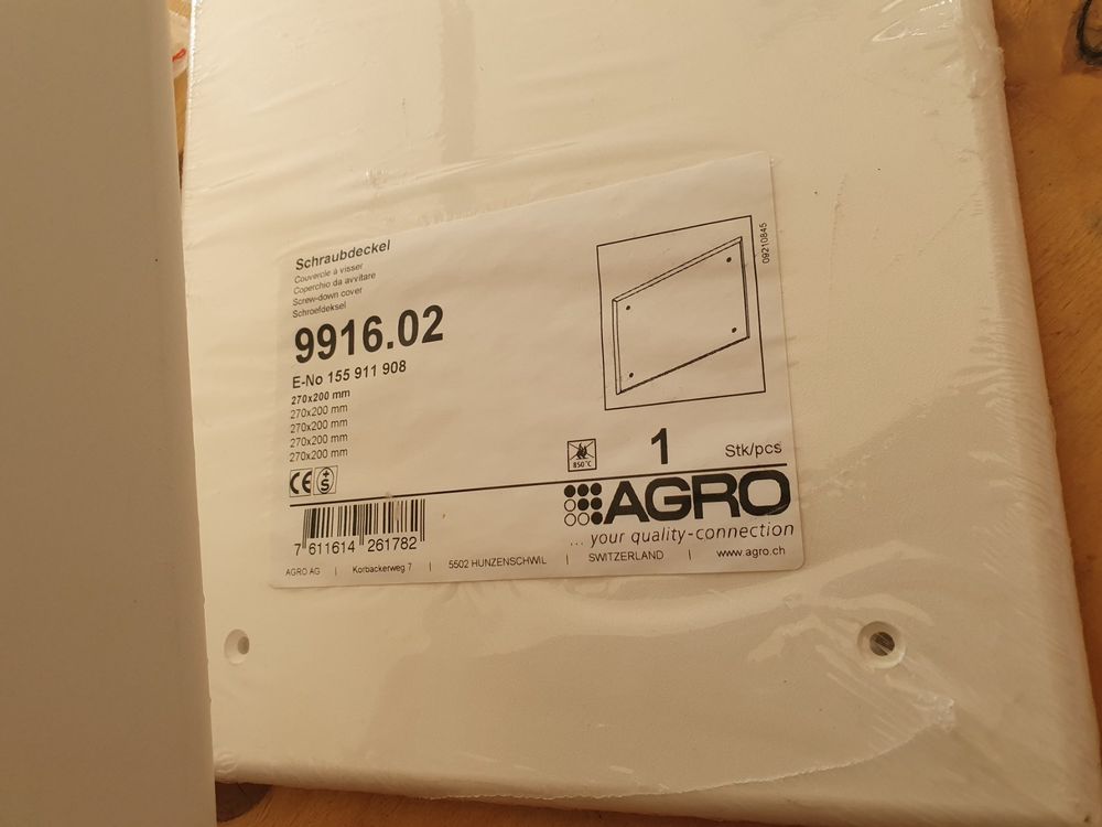Schraubdeckel Agro 270x200mm Art. 9916.02 | Kaufen auf Ricardo