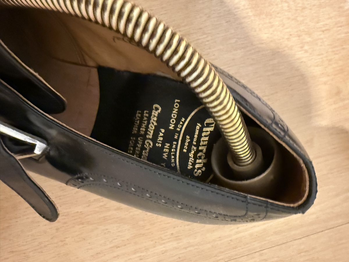 Church's Custom Grade Black Leather Monk Strap Shoes! (Gebraucht) in ...