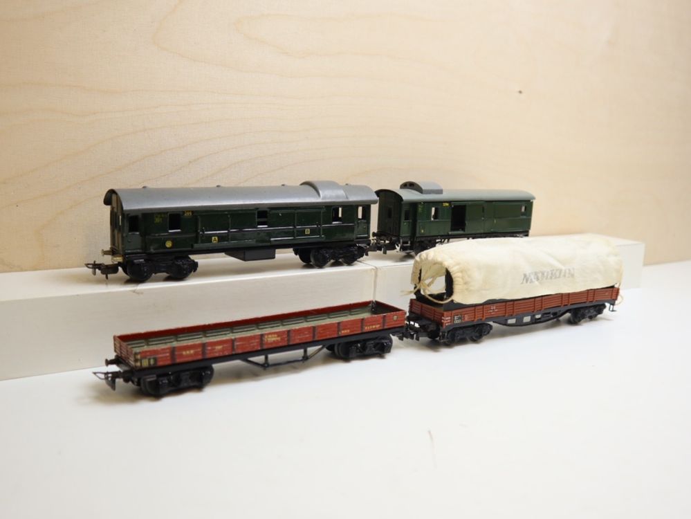 Märklin 4 x schöne Güterwagen - H0 - Antik 1940/50er Jahre | Kaufen auf ...