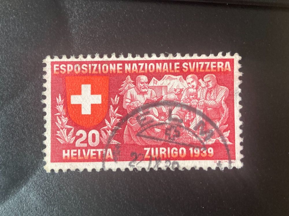 Schweiz 1939 Landi 20 Rp. it Vollstempel ELM 22.IX.39 (Gebraucht) in Liestal für CHF 1 – mit ...