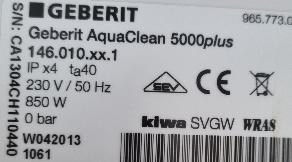 Geberit Dusch-WC Aquaclean 5000plus | Kaufen auf Ricardo