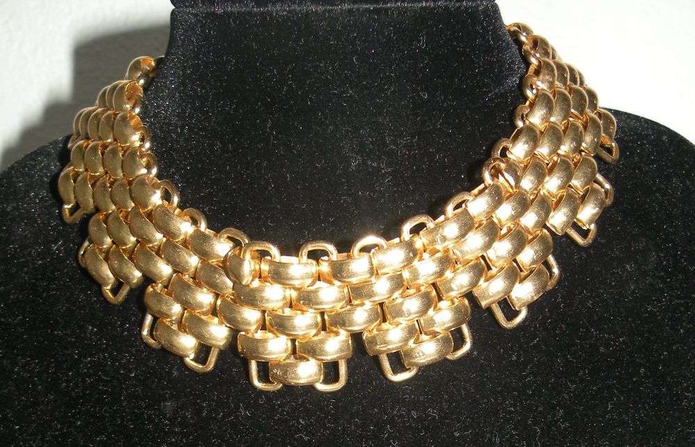SCHÖNES COLLIER "24-KARAT-VERGOLDET" 1970-IGER JAHRE NEU | Kaufen auf Ricardo
