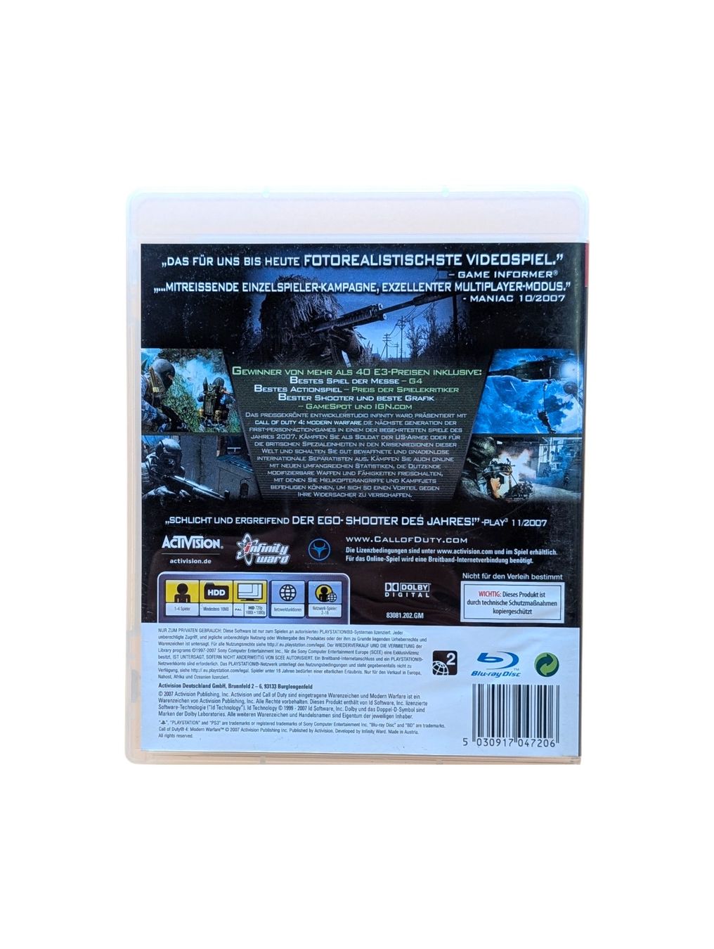 Call of Duty 4: Modern Warfare PlayStation 3 (PS3) (Gebraucht) in Domat ...