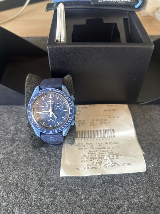 Omega x Swatch Moonswatch Mission Neptune+ bracelet (Neu (gemäss ...