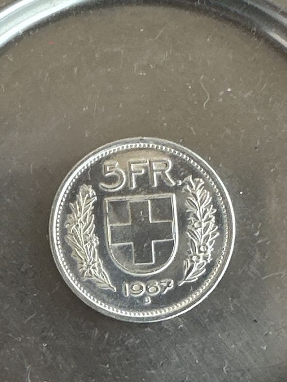 5 Schweizer Franken in Silber von 1967 | Kaufen auf Ricardo