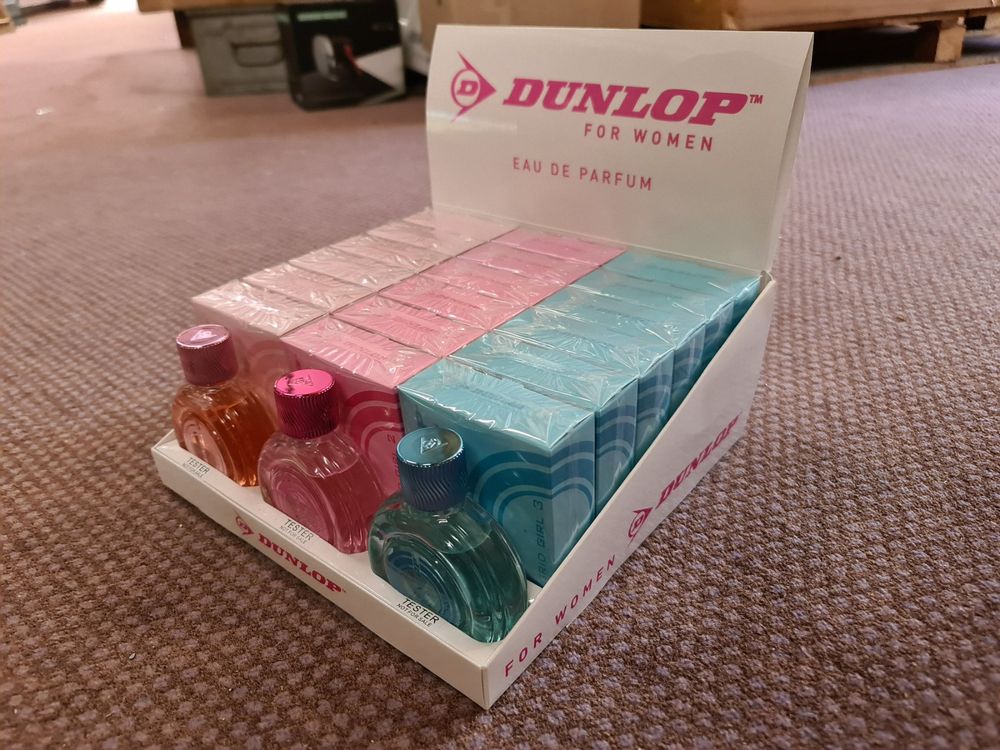 Dunlop Blister Eau de Parfüme mit 21 Flaschen ab 63.- (Neu und ...
