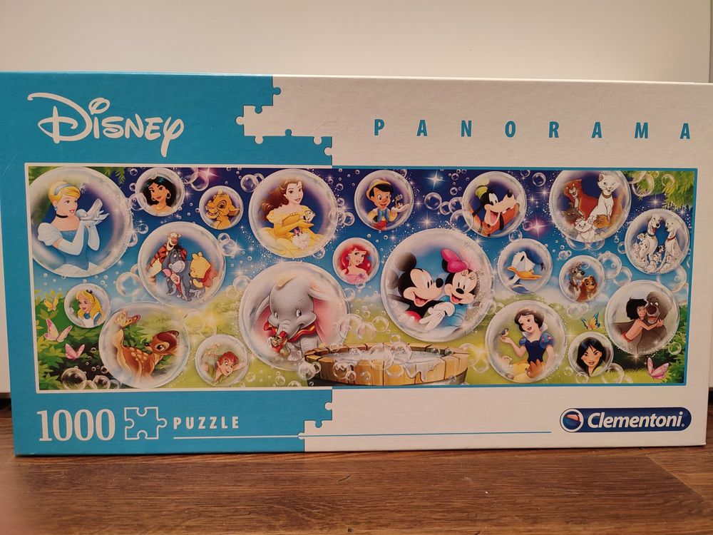 Clementoni Puzzle 1000 Teile Disney Panorama Collection (Gebraucht) in ...
