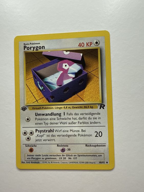 Porygon Team Rocket First Edition | Kaufen auf Ricardo