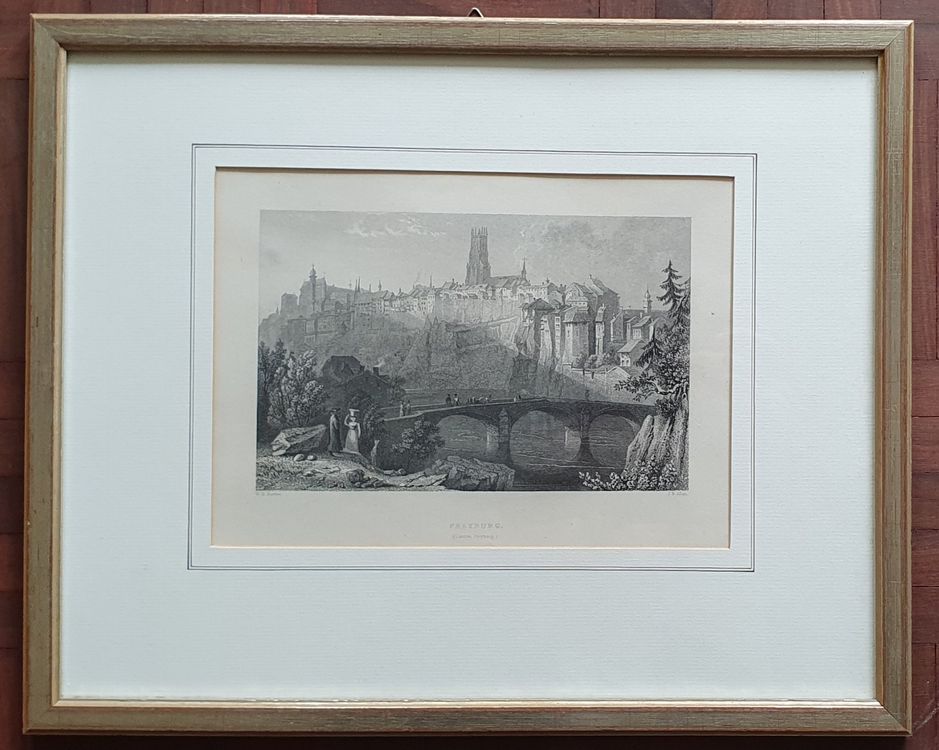 Bild - Stich von Fribourg (Gebraucht) in Kreuzlingen für CHF 60 – mit Lieferung auf Ricardo kaufen