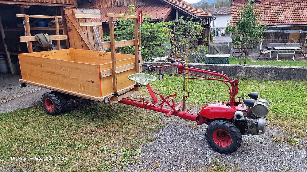 Einachser Bucher K4 mit Triebachsanhänger (Gebraucht) in Hofstetten BE für CHF 1350 – nur ...