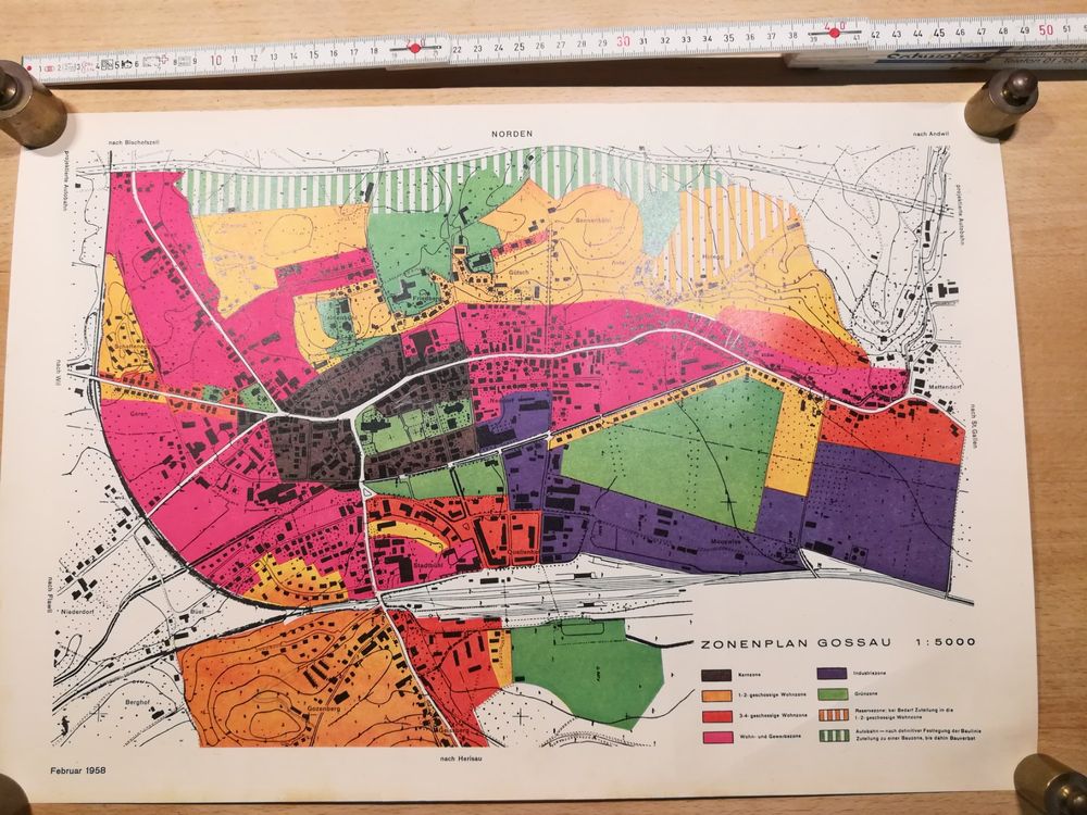 Gossau SG Zonenplan 1958 (Gebraucht) in St.Gallen für CHF 10 – mit ...