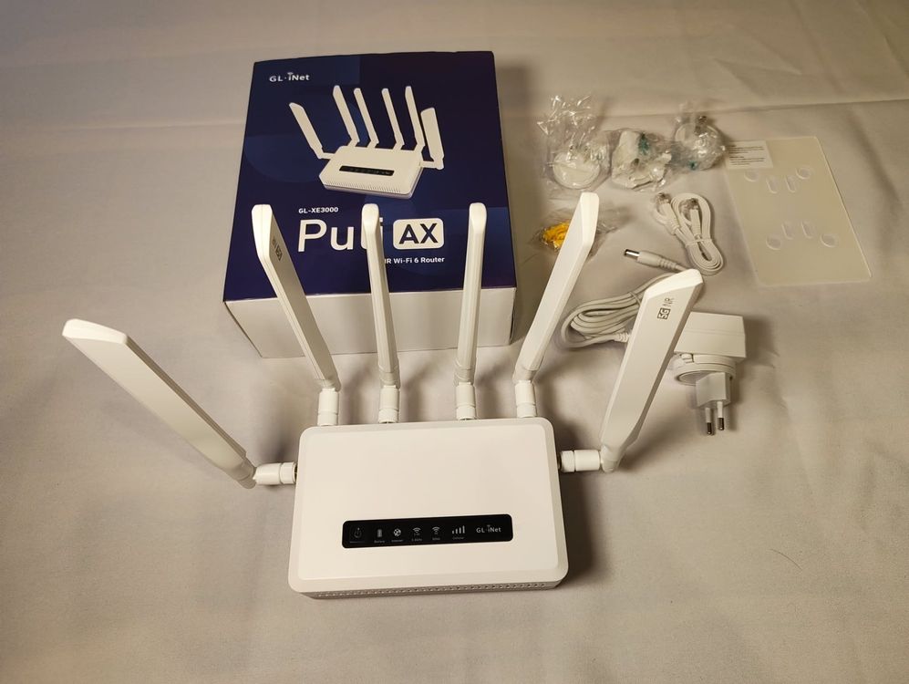 5G Wi-FI 6 Router - GL.iNet GL-XE3000 (Puli AX) (Neu und ...