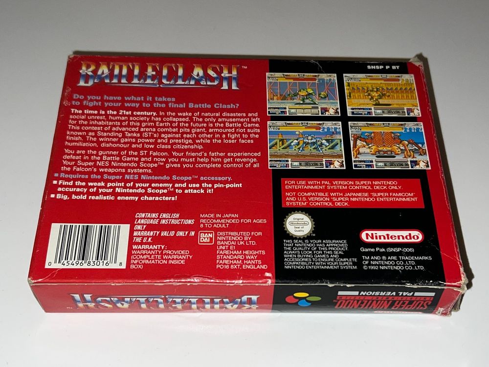 Super Nintendo (SNES) Spiel - Battle Clash (OVP) (Gebraucht) in Zürich ...