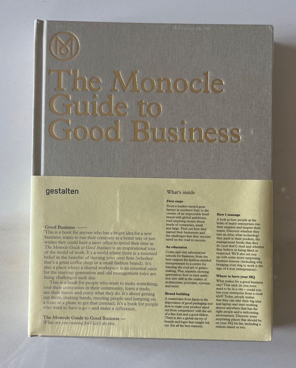 Neues Buch „The Monocle Guide to Good Business“ | Kaufen auf Ricardo