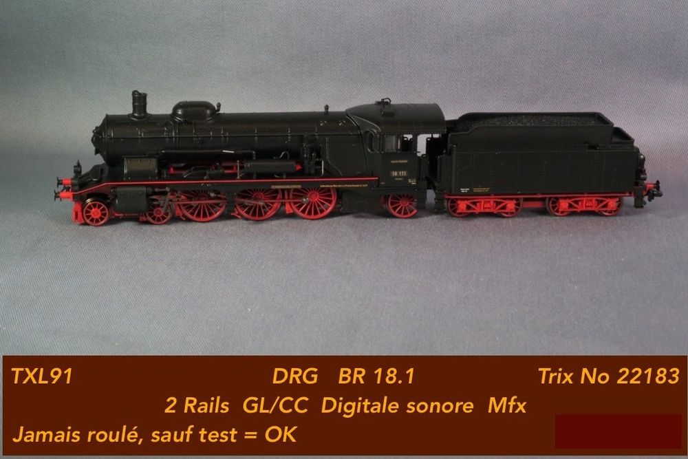 TXL91 DRG BR 18.1 Trix No 22183 (Neuf (Voir description)) à Confignon ...