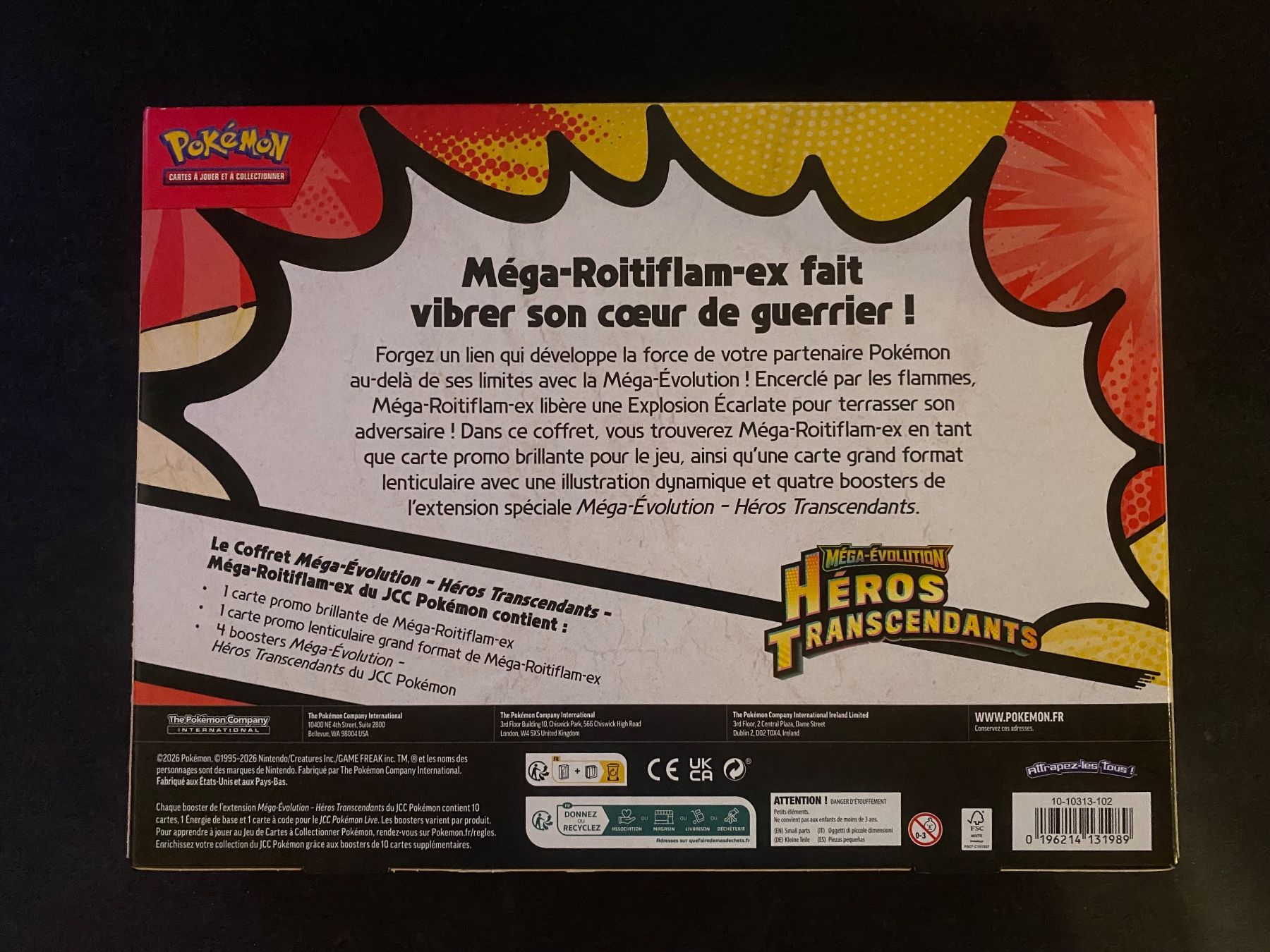 Ascended Heroes: Mega Emboar ex Box OVP Sealed - FR ab 1 (Neuf (Voir ...