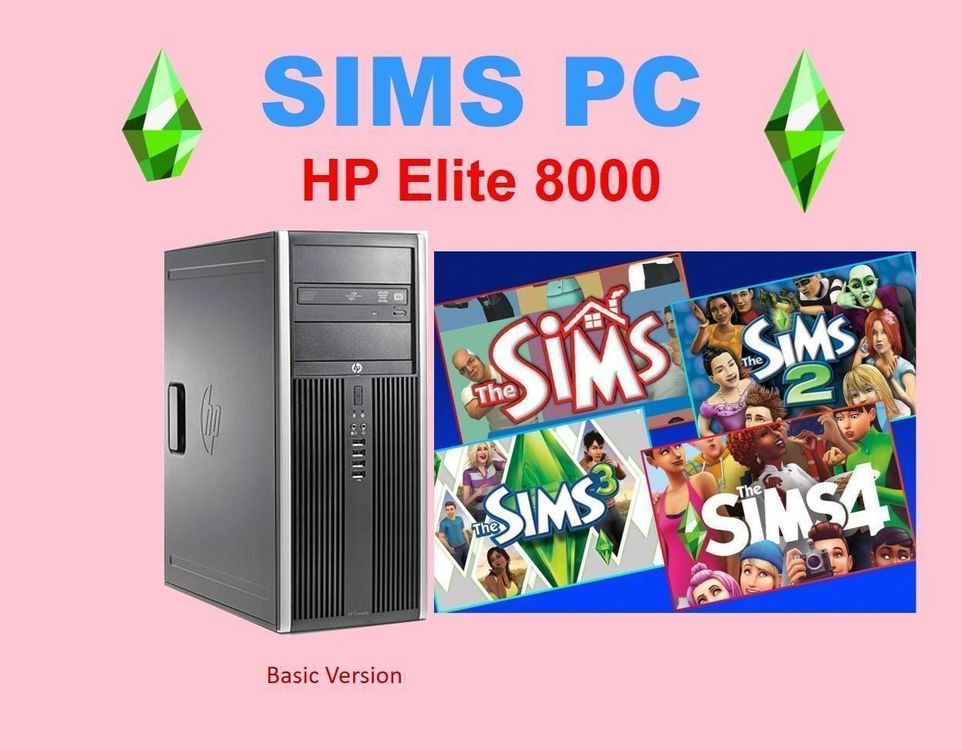 PC SIMS GAMING HP8000 8GB 120GB 320GB Win11 (Gebraucht) in Meggen für ...
