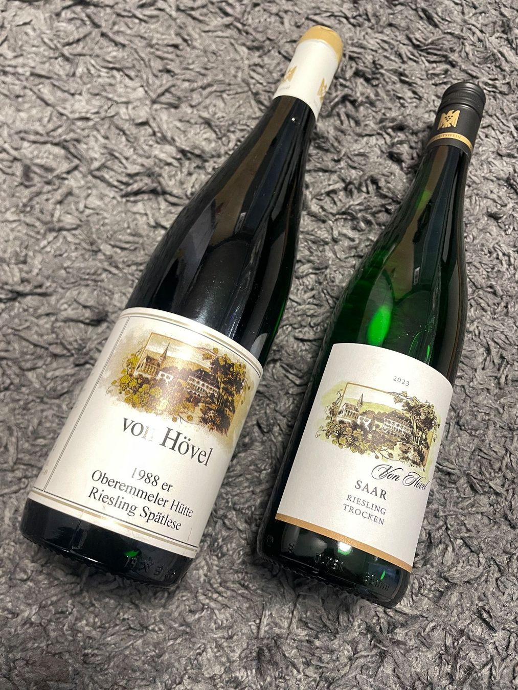 Limitiert, Rarität 1x Riesling Spätlese von Hövel 1988 750ML (Gebraucht ...