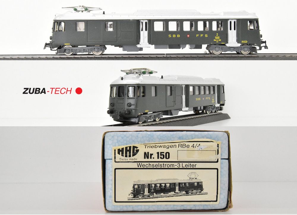 HAG 150 E-Triebwagen RBe 4/4 SBB H0 WS Analog mit OVP | Kaufen auf Ricardo
