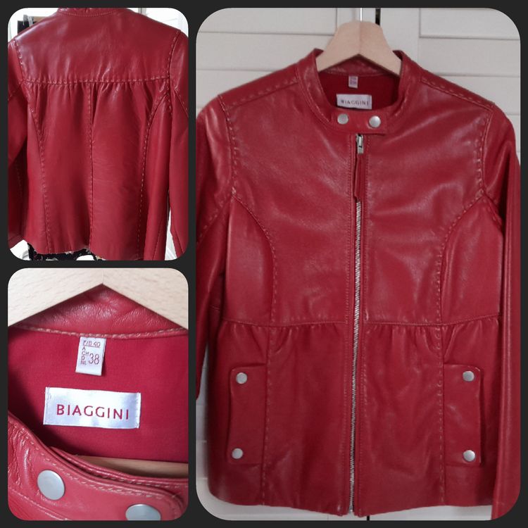Neuwertige ECHTE LEDERJACKE, Marke BIAGGINI (Neu (gemäss Beschreibung ...