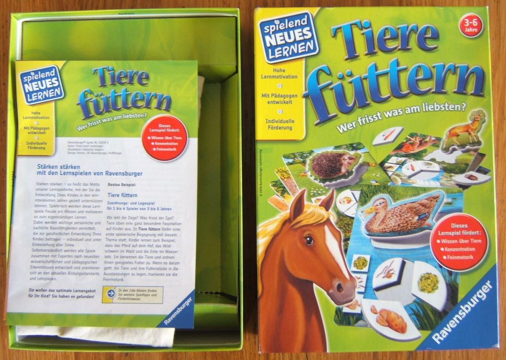 RAVENSBURGER SPIEL "TIERE FÜTTERN" | Kaufen auf Ricardo