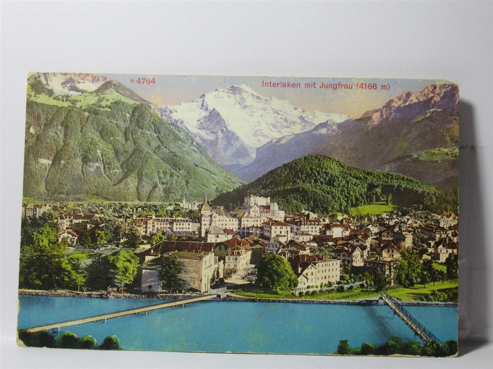 AK Interlaken mit Jungfrau 1912 (Gebraucht) in Grenchen für CHF 0.35 – mit Lieferung auf Ricardo ...