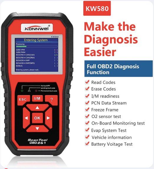 KONNWEI KW850 Professioneller OBD2 Auto-Diagnoseprüng (Gebraucht) in ...